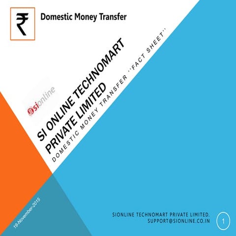 Domoestic Money Transfer Agent Registration - DMT | PPT