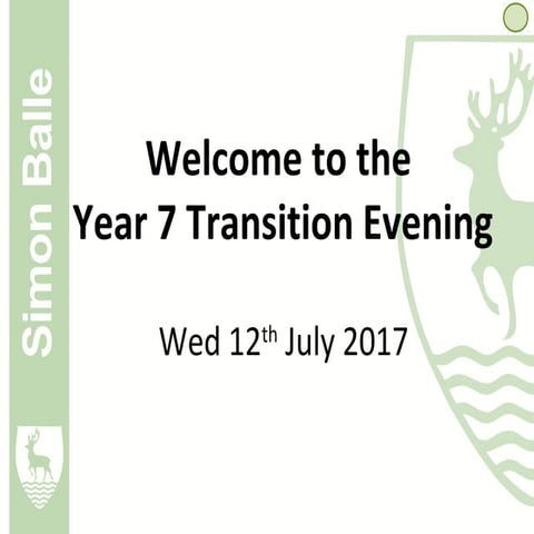 New Y7 parents transition evening 2017 | PPT