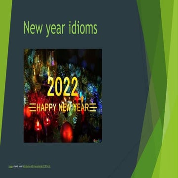 New year idioms | PPT