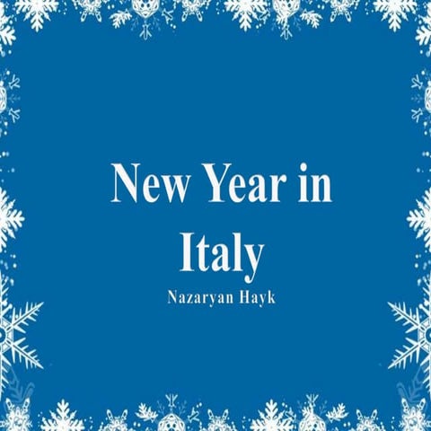 New year in italy | PPTX