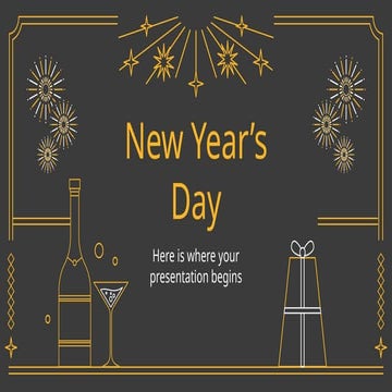 Presentación Año Nuevo -- New Year's Day | PPTX | Chemistry | Science