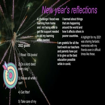 New years reflections+ goals! | PPT