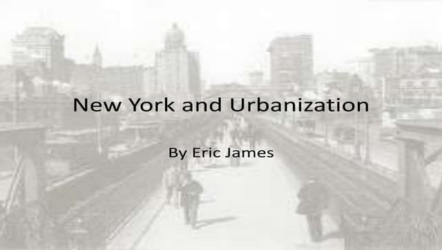 Urbanization 1920s