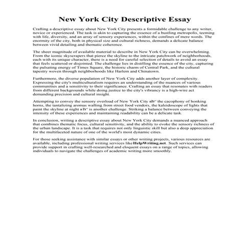 New York City Descriptive Essay.pdf