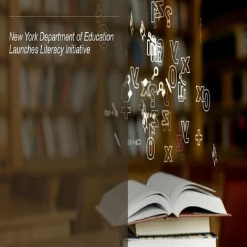 New York Department of Education Launches Literacy Initiative | PDF ...