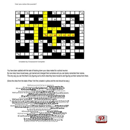 New York State first names - Puzzle | PDF