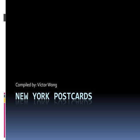 New York Postcards | PPTX
