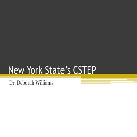 . New York State’s CSTEP | PPT