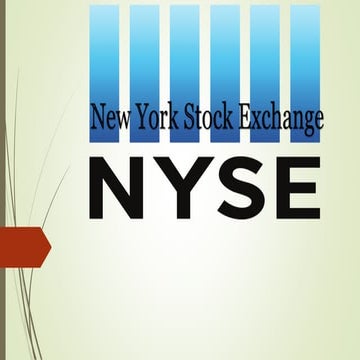 New york stock exchange | PPTX