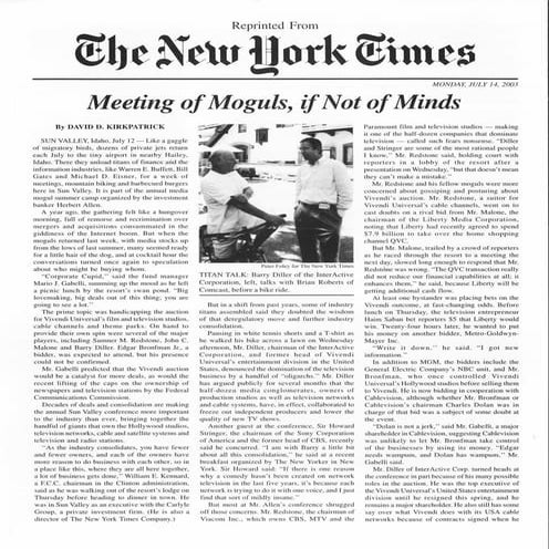 Herbert Allen | The New York Times | PDF