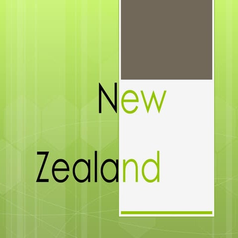 New zealand's project | PPTX