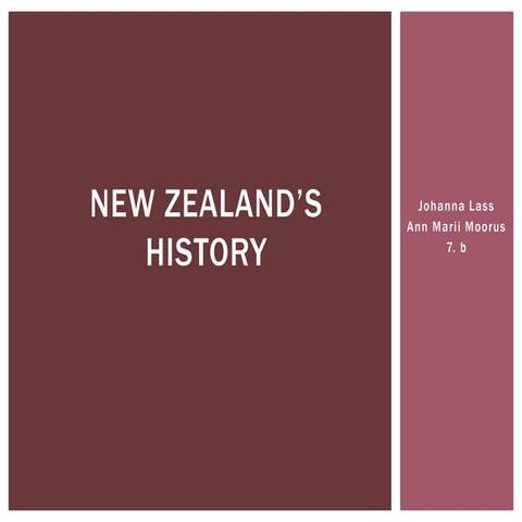 New zealand history | PPTX