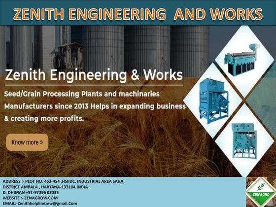 Seed Processing Plant | PPT