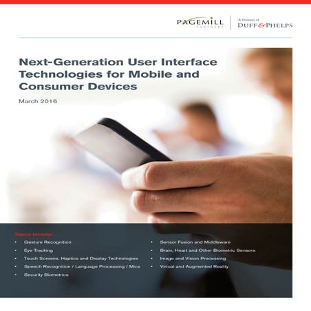 Next-Generation User Interface Technologies for Mobile and Consumer Devices (2nd Edition) | PDF
