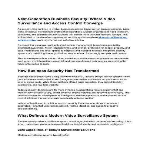 Next-Generation Business Security_ Where Video Surveillance and Access ...
