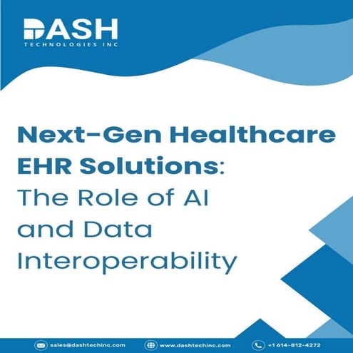 Next-Gen Healthcare EHR Solutions - The Role of AI and Data ...