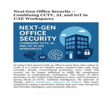 Next-Gen Office Security – Combining CCTV, AI, and IoT in UAE ...