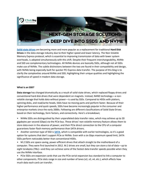 NVMe overview | PDF | Operating Systems | Computer Software and Applications