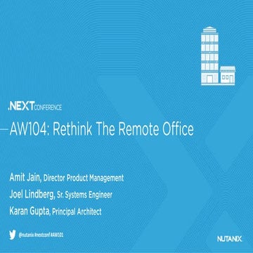 AW110: Sizing And Scaling Nutanix For Performance | PDF