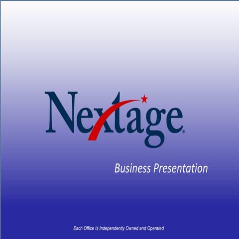 Nextage Business Presentation | PPT | Sales | Business