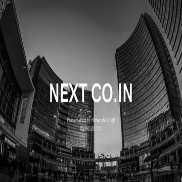 NEXT CO.IN presentation ppt about company | PDF | Retail Industry ...