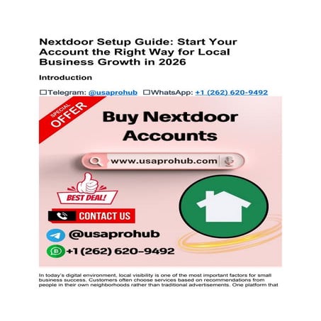 Nextdoor Setup Guide_ Start Your Account the Right Way for Local ...