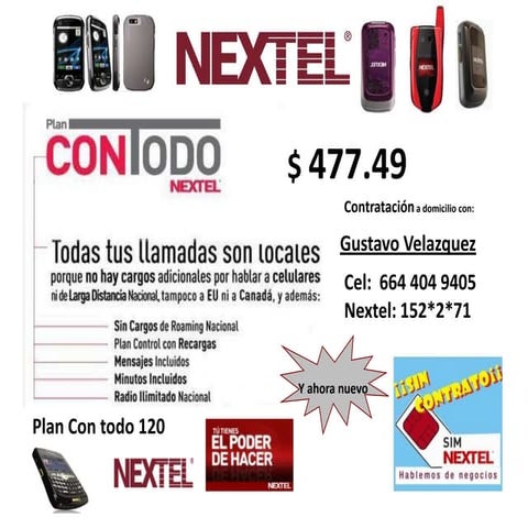 Plan CON TODO Nextel 120 | PPTX