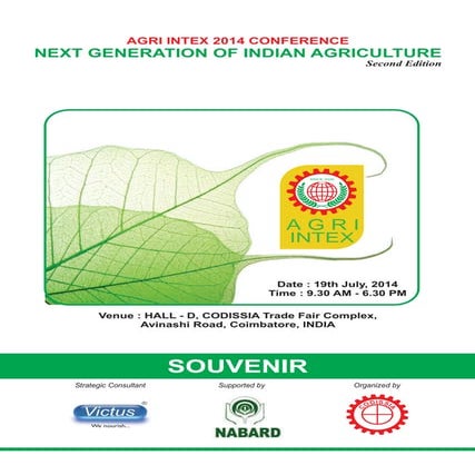 NEXT GENERATION OF INDIAN AGRICULTURE CONFERENCE 2014 | PDF