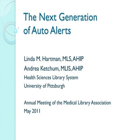 Next Generation Alerts | PDF