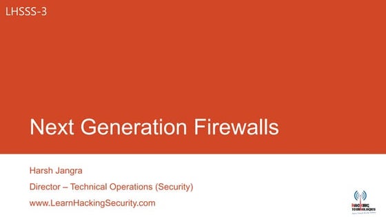 Next Generation Firewall and IPS | PPT