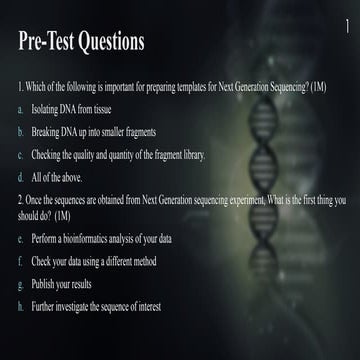 Introduction to next generation sequencing | PDF