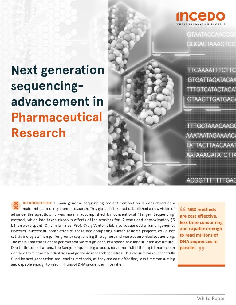 Next generation sequencing