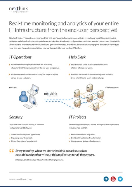 Brochure NEXThink | PDF | Desktops | Computing