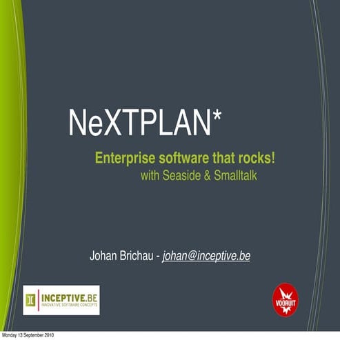 NeXTPLAN: Enterprise software that rocks! | PDF