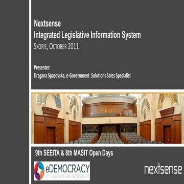 Integrated Legislative Information System | Nextsense | PPT