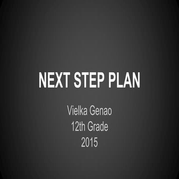 Next step plan | PPT