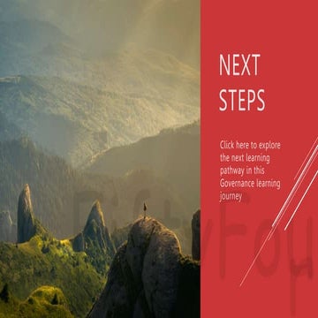 Governance Next Steps Slide_one slide | PPTX