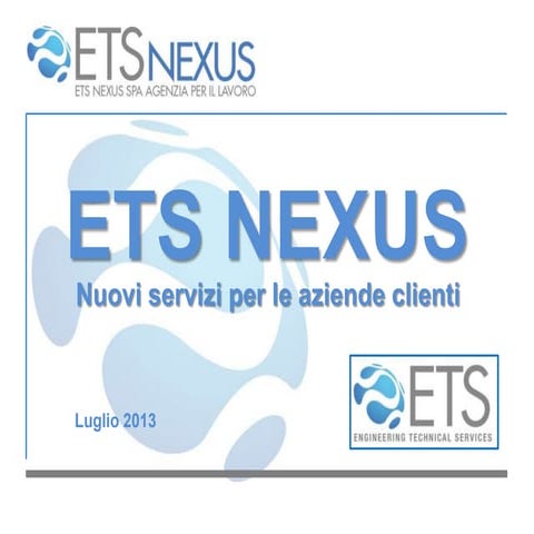 ETS Nexus Presentazione | PPTX