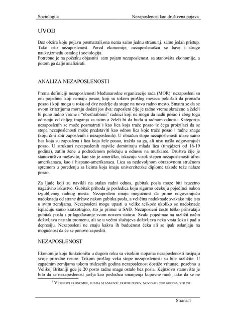 Sociologija rada | DOC