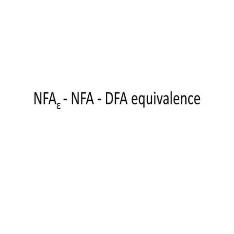 Understanding DFA an NFA Automata Theory | PDF