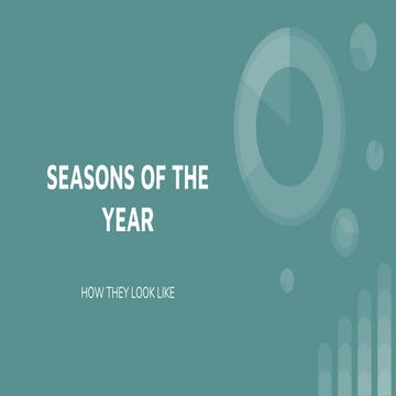 Seasons of the year vocabulary | PPTX