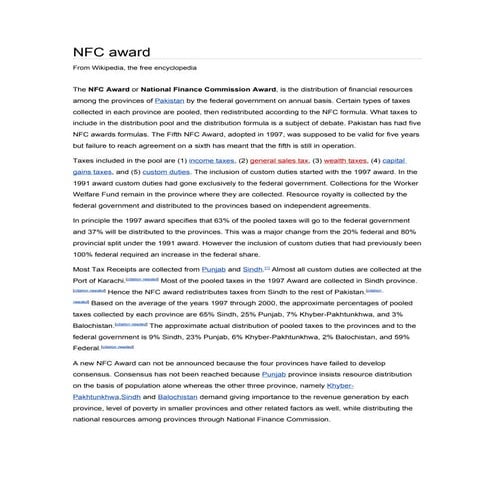 Nfc award | DOC