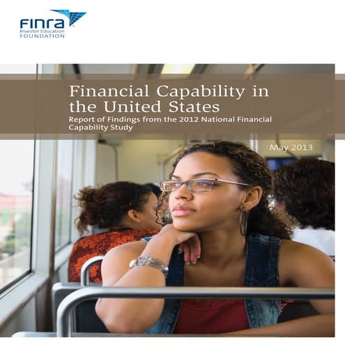 FINRA 2012 Financial Capability | PDF