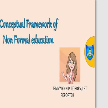 Non Formal Education | PPTX