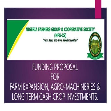 NFG-CS Farm Expansion Fund Proposal | PPT