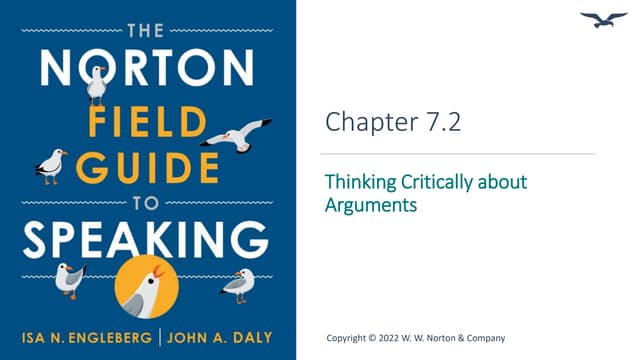 Presentation on Reading Arguments | PPTX