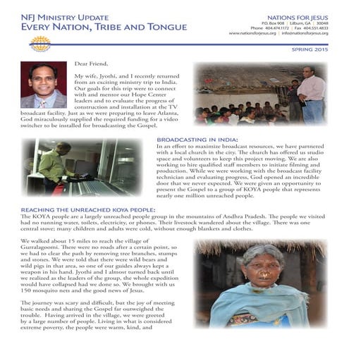 Reaching the Koya People With the Good News of the Gospel | PDF ...