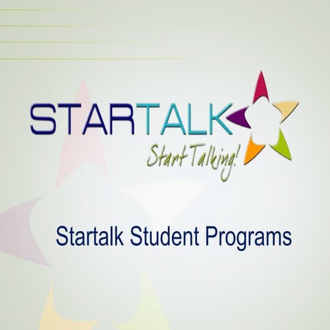 Nflc Uof Maryland Startalk Student Programs | PPT