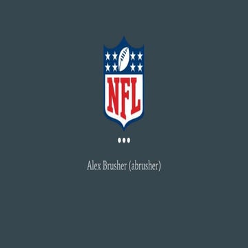 Nfl company report - alex brusher | PPT