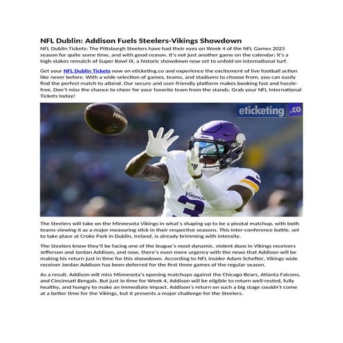 NFL Dublin Addison Fuels Steelers-Vikings Showdown.docx